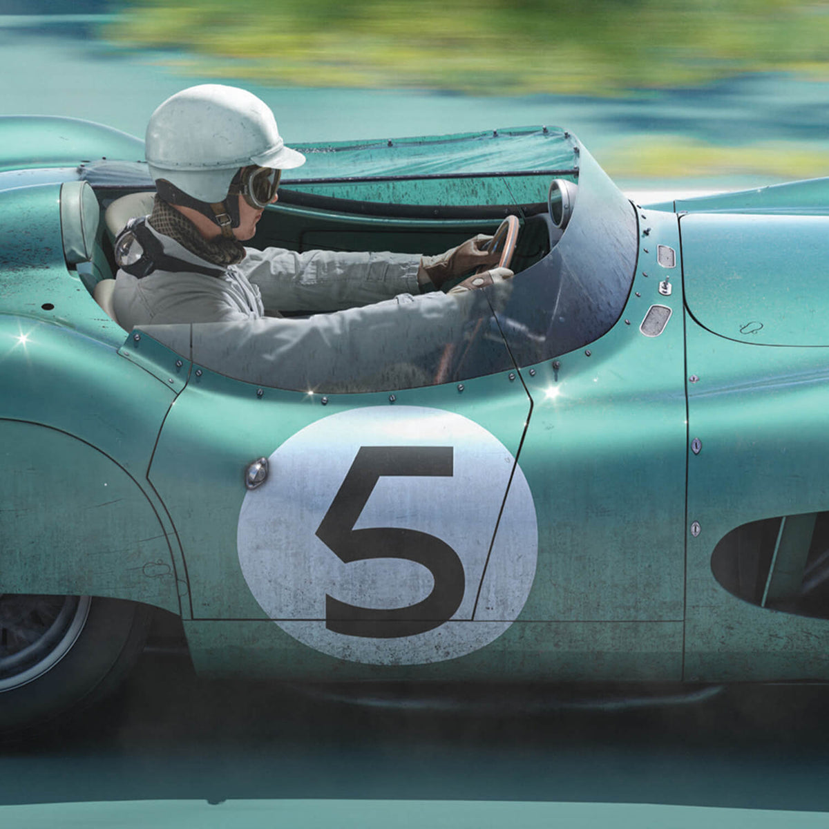 Aston Martin DBR1/300 | 1959 100th Anniversary | 24h Le Mans Poster ...