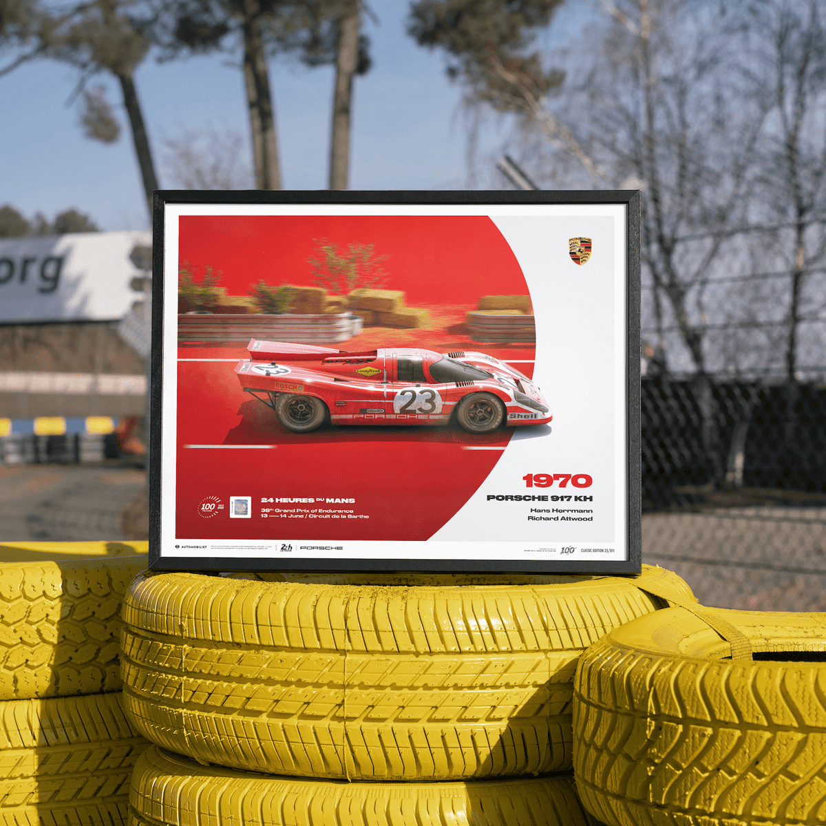 Porsche 917 KH | 1970 100th Anniversary | 24h Le Mans Poster | Automobilist