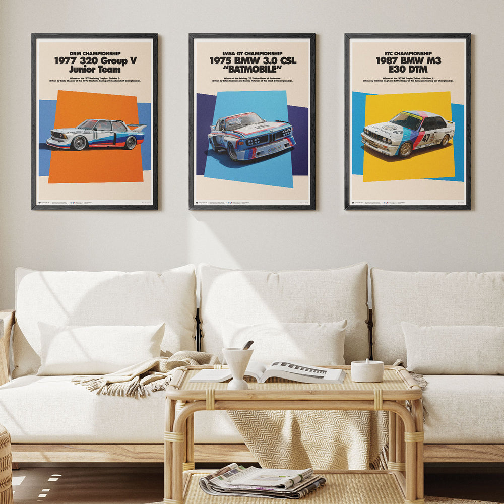 BMW 3.0 CSL "Batmobile" 1975 | BMW Art Car Series | BMW M Poster ...