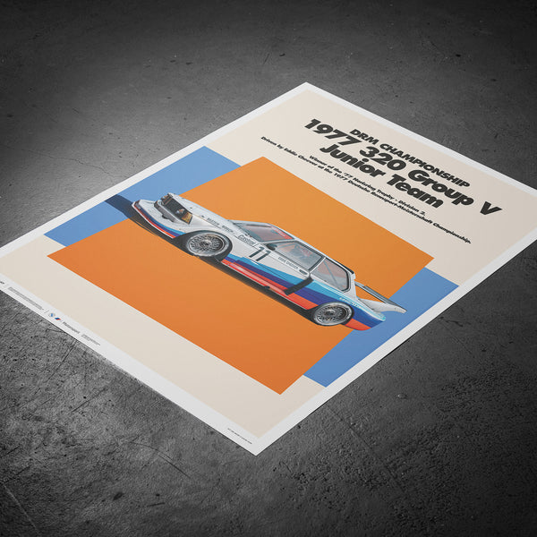1977 BMW 320 Group 5 DRM | BMW Art Car Series | BMW M Poster | Automobilist