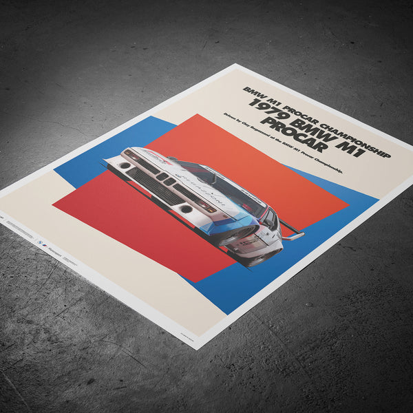 1979 BMW M1 Procar | BMW Art Car Series | BMW M Poster | Automobilist