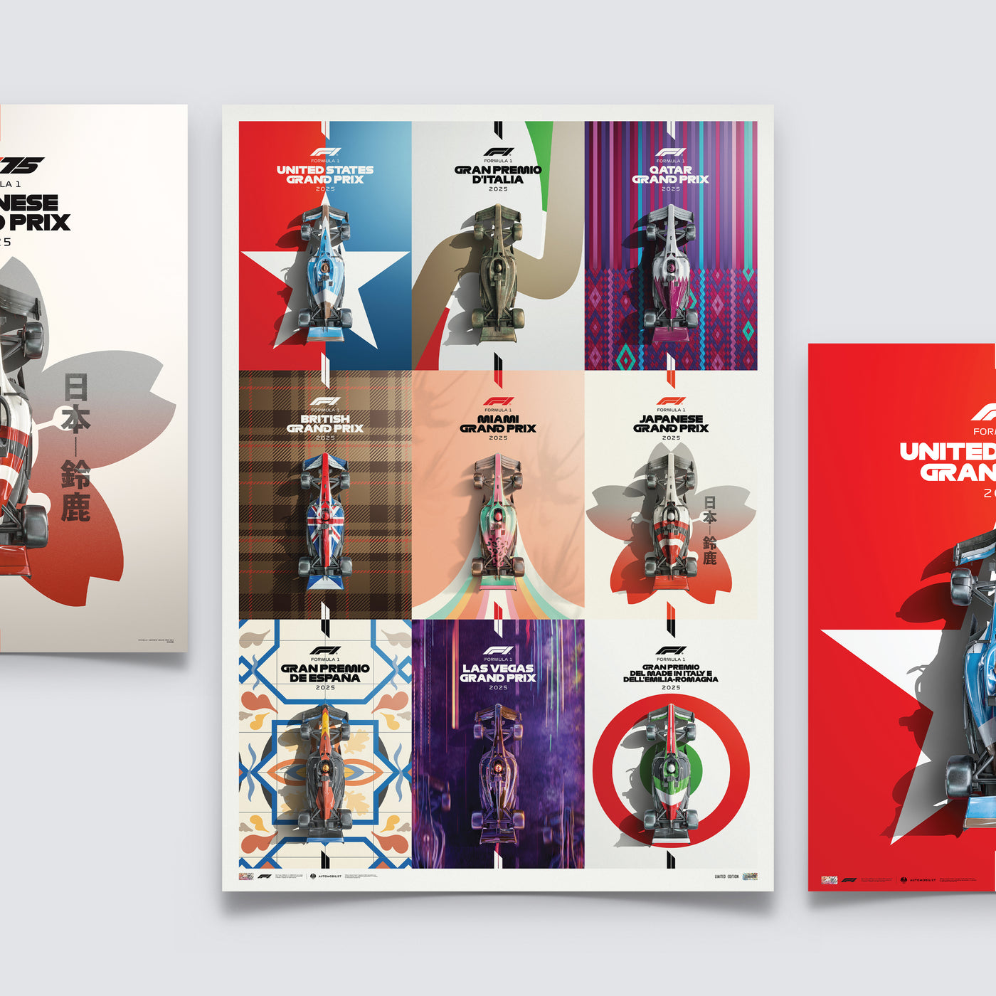 Formula 1® 75th Anniversary | The Year at a Glance | Official Poster ...