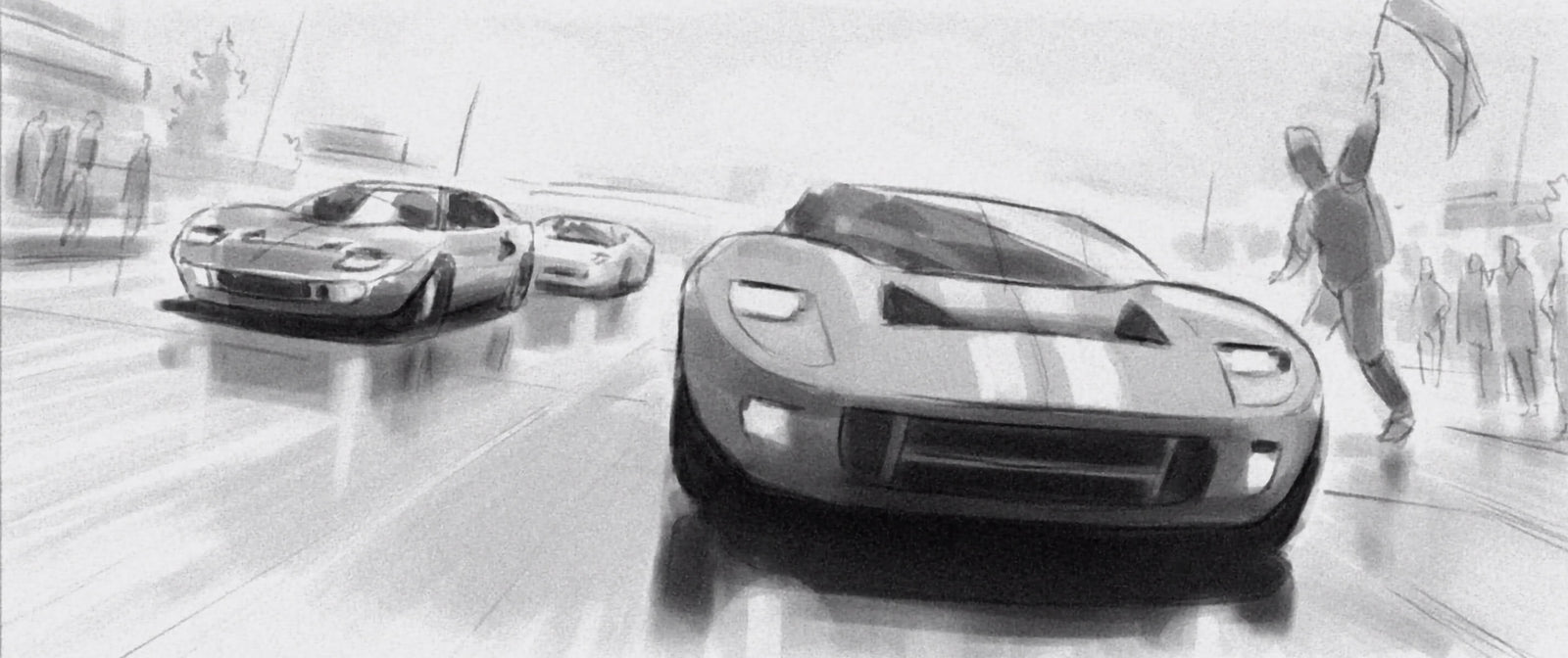 Fords And The Furious | 1966 Ford GT40 | 24h Le Mans Fine Art Print ...