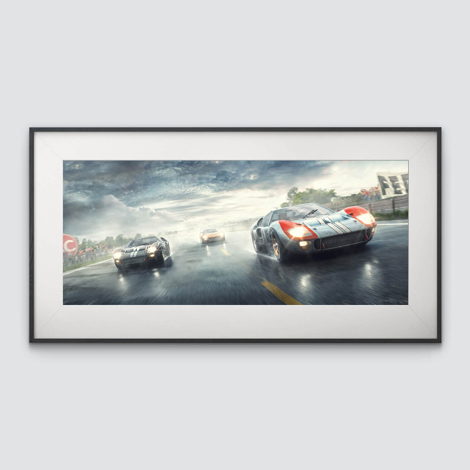 Fords And The Furious | 1966 Ford GT40 | 24h Le Mans Fine Art Print ...