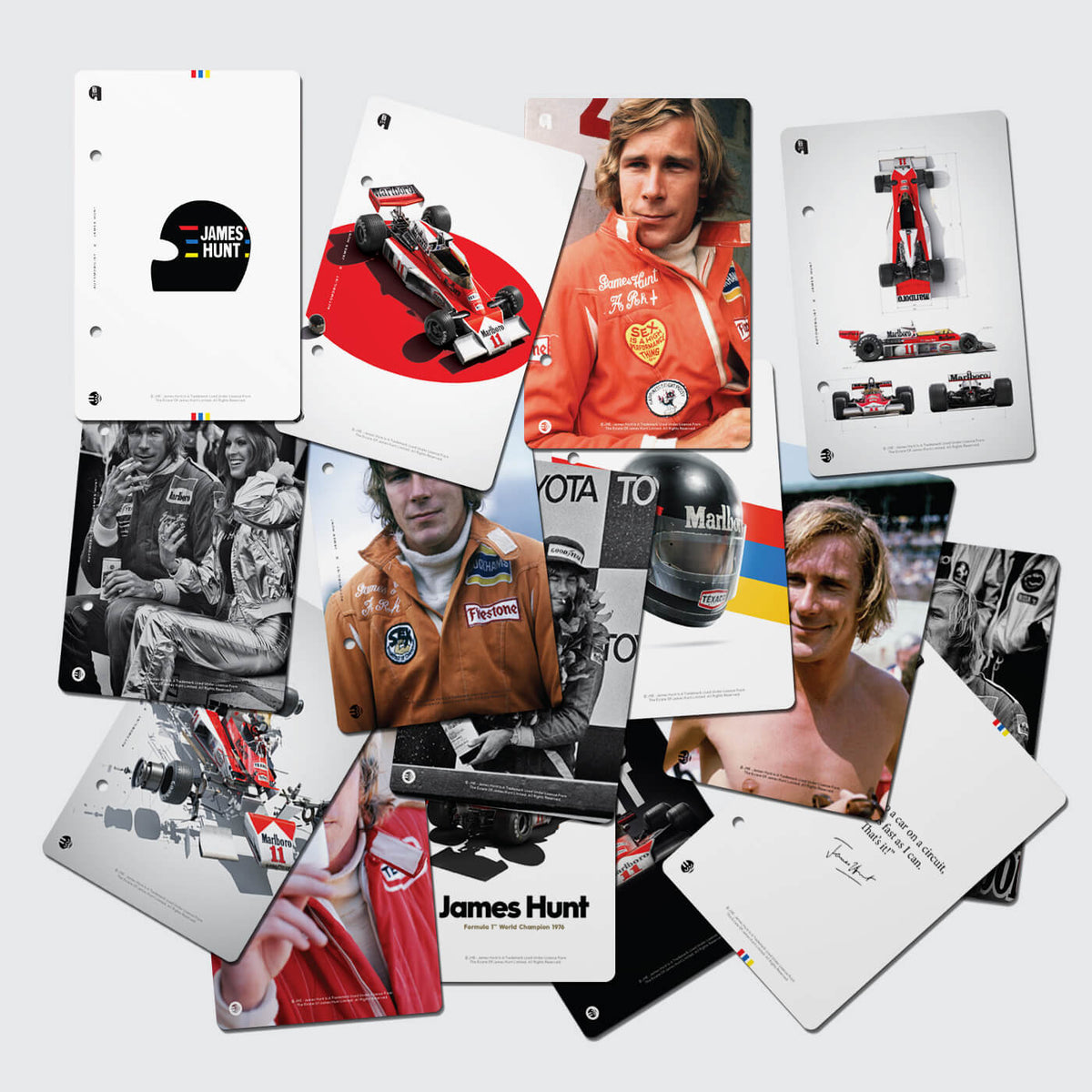 Leather Notebook | James Hunt Black | James Hunt Accessory | Automobilist