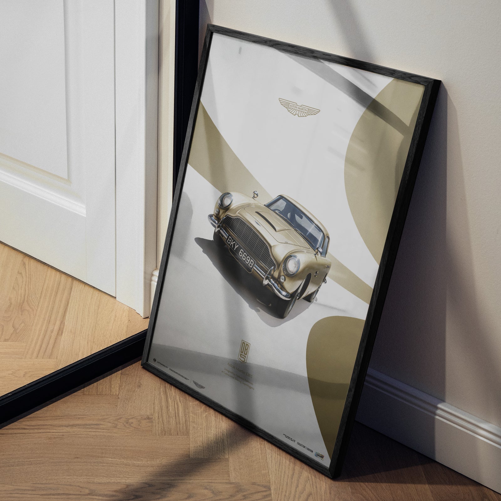 Aston Martin DB5 1964 Golden | Classic Car Series | Aston Martin Poster ...
