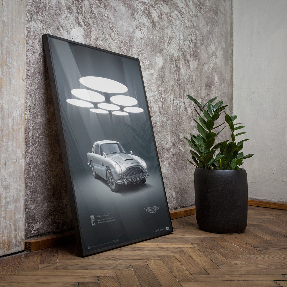 Aston Martin DB5 1963 Silver | Classic Car Series | Aston Martin Poster ...