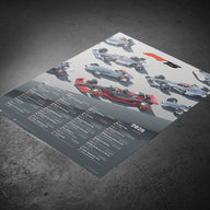 Formula 1® - 75th anniversary - Calendar Poster - 2025 | Automobilist