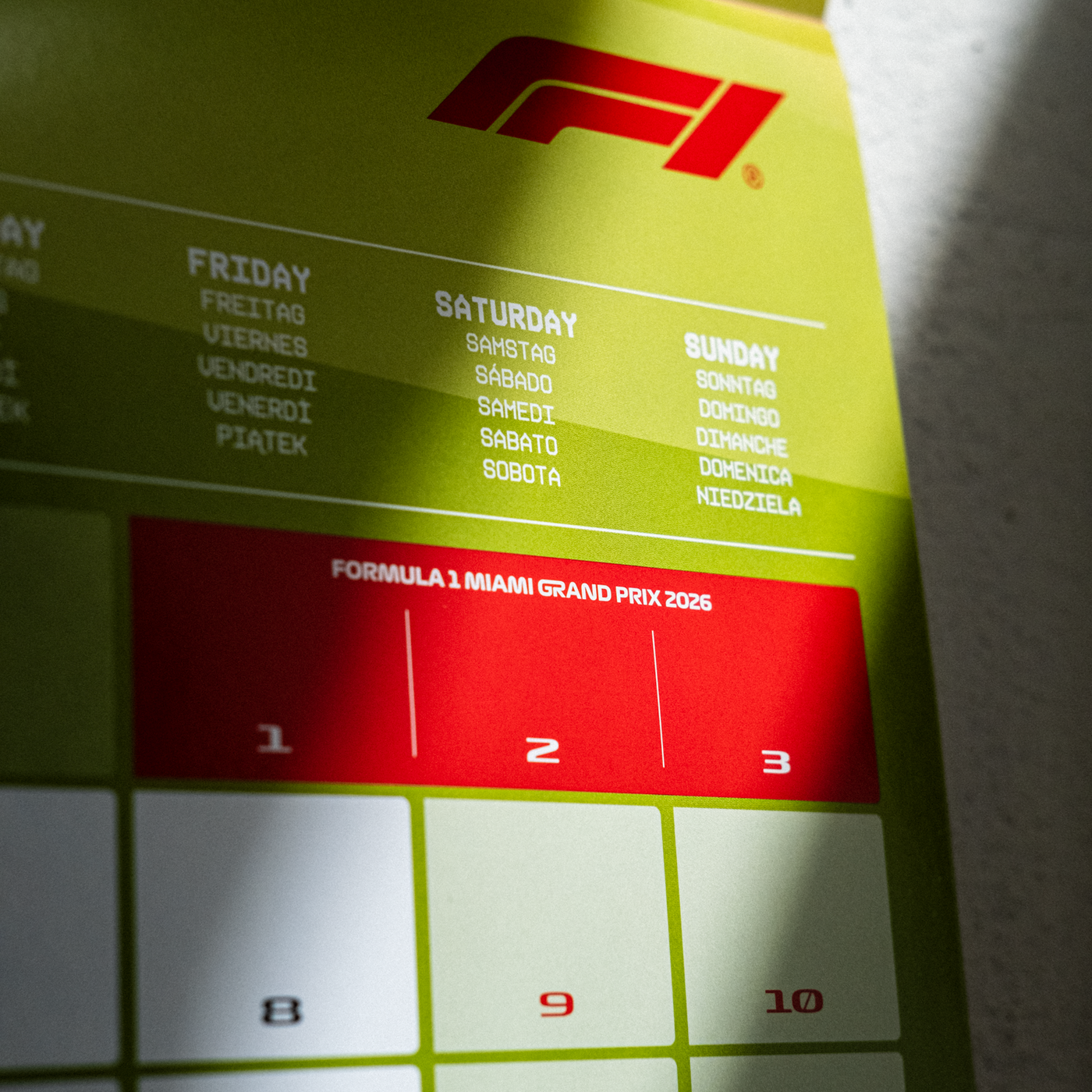 Formula 1® Official Calendar - 2026 | Automobilist