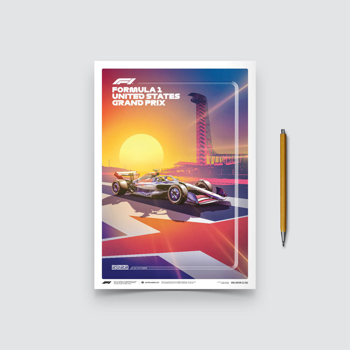 United States Grand Prix | 2023 Formula 1 | Grand Prix Poster ...