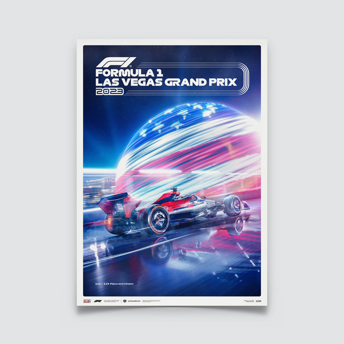 Las Vegas Grand Prix | 2023 City of Lights | Formula 1 Poster ...