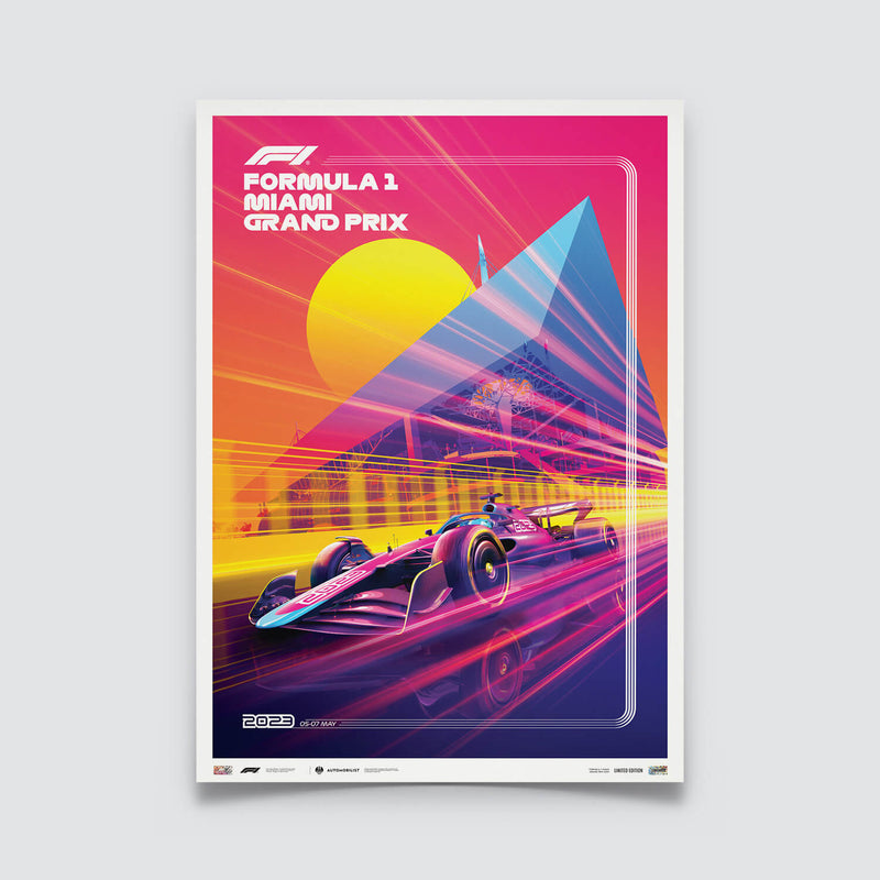 Miami Grand Prix | 2023 Formula 1 | Grand Prix Poster | Automobilist