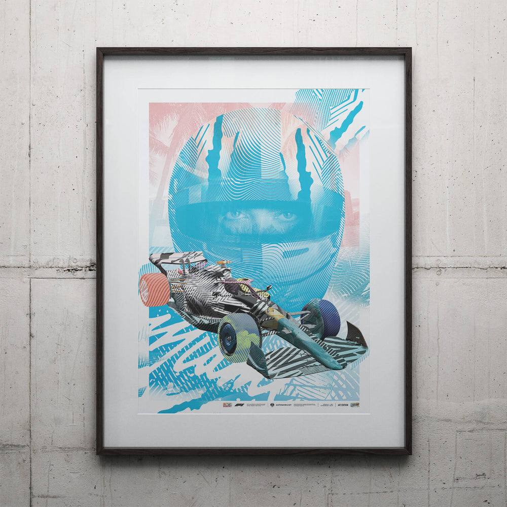 Miami Edition | 2ALAS Artist Series Blue | Formula 1 Poster | Automobilist