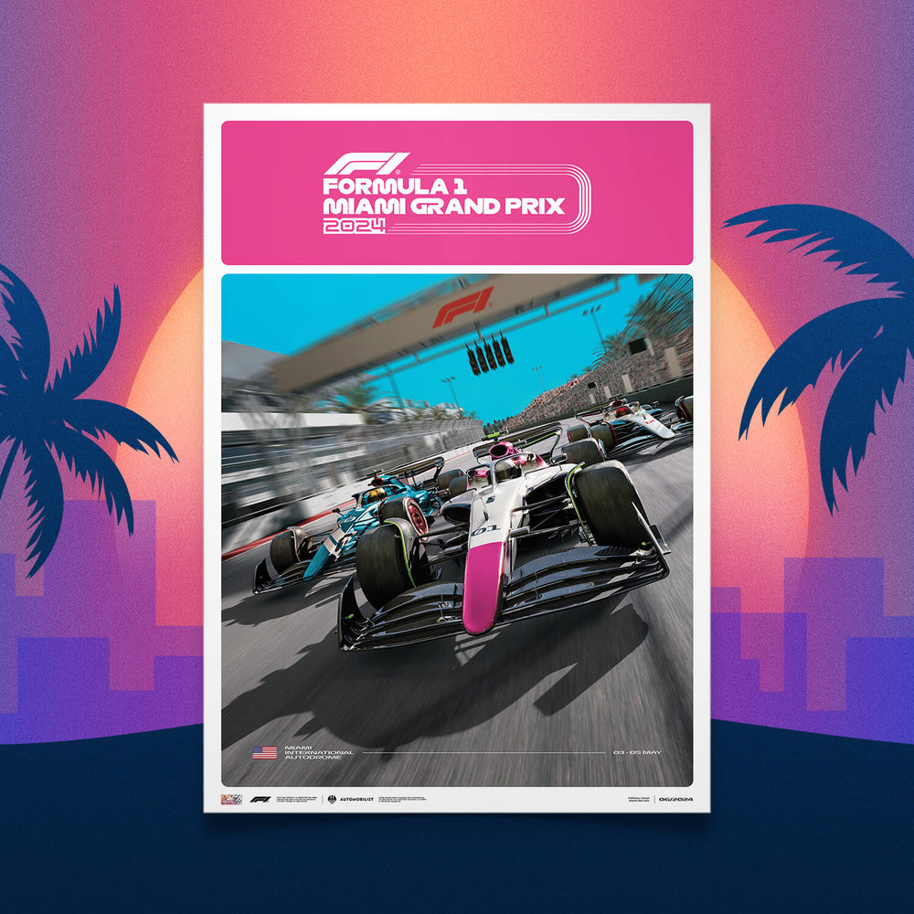 Miami Grand Prix | 2024 Formula 1 | Grand Prix Poster | Automobilist