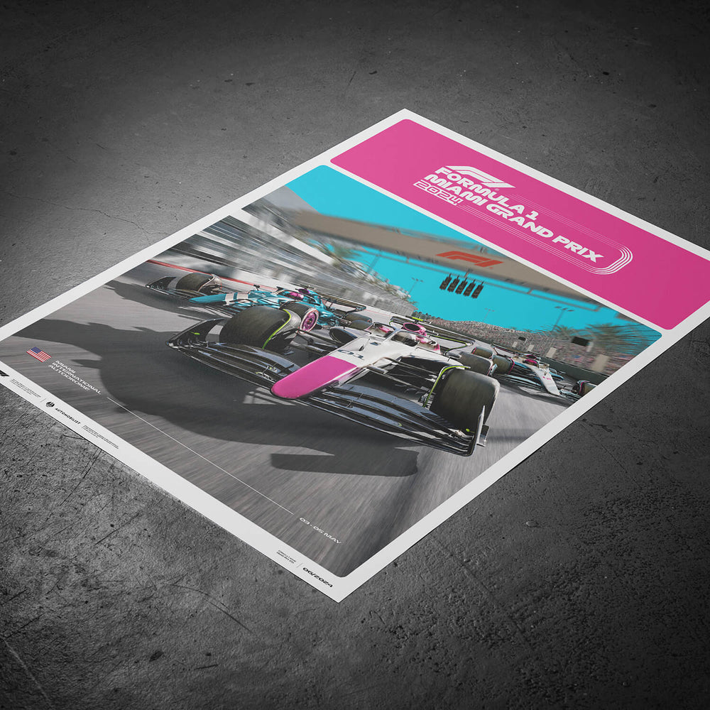 Miami Grand Prix | 2024 Formula 1 | Grand Prix Poster | Automobilist