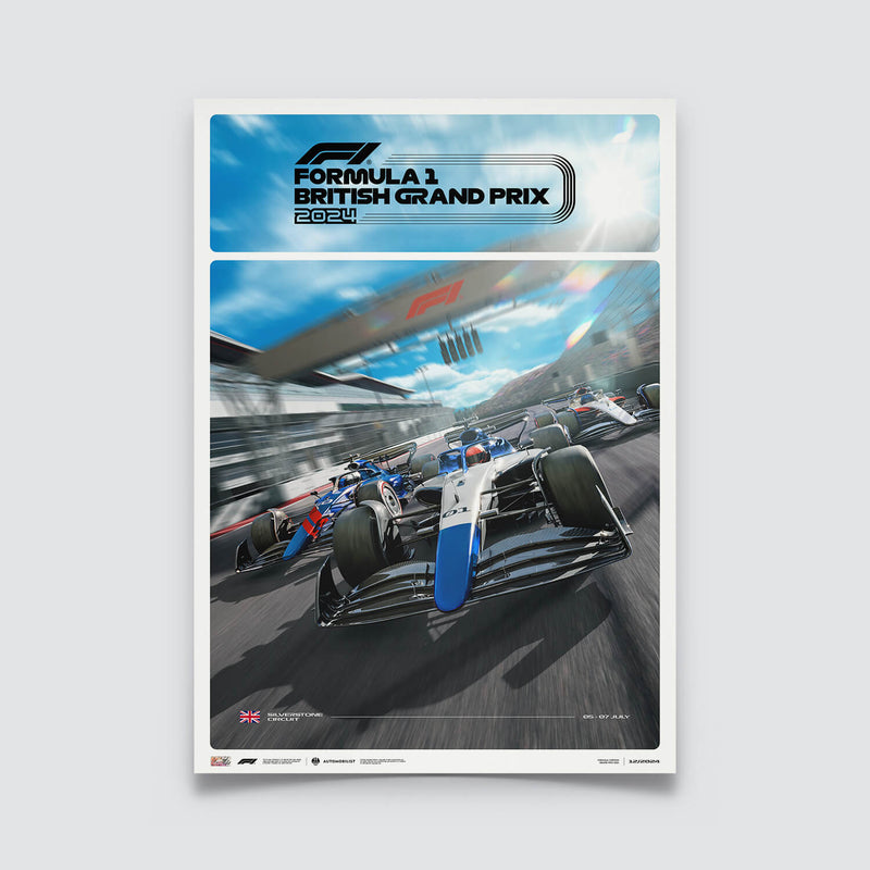 British Grand Prix | 2024 Formula 1 | Grand Prix Poster | Automobilist