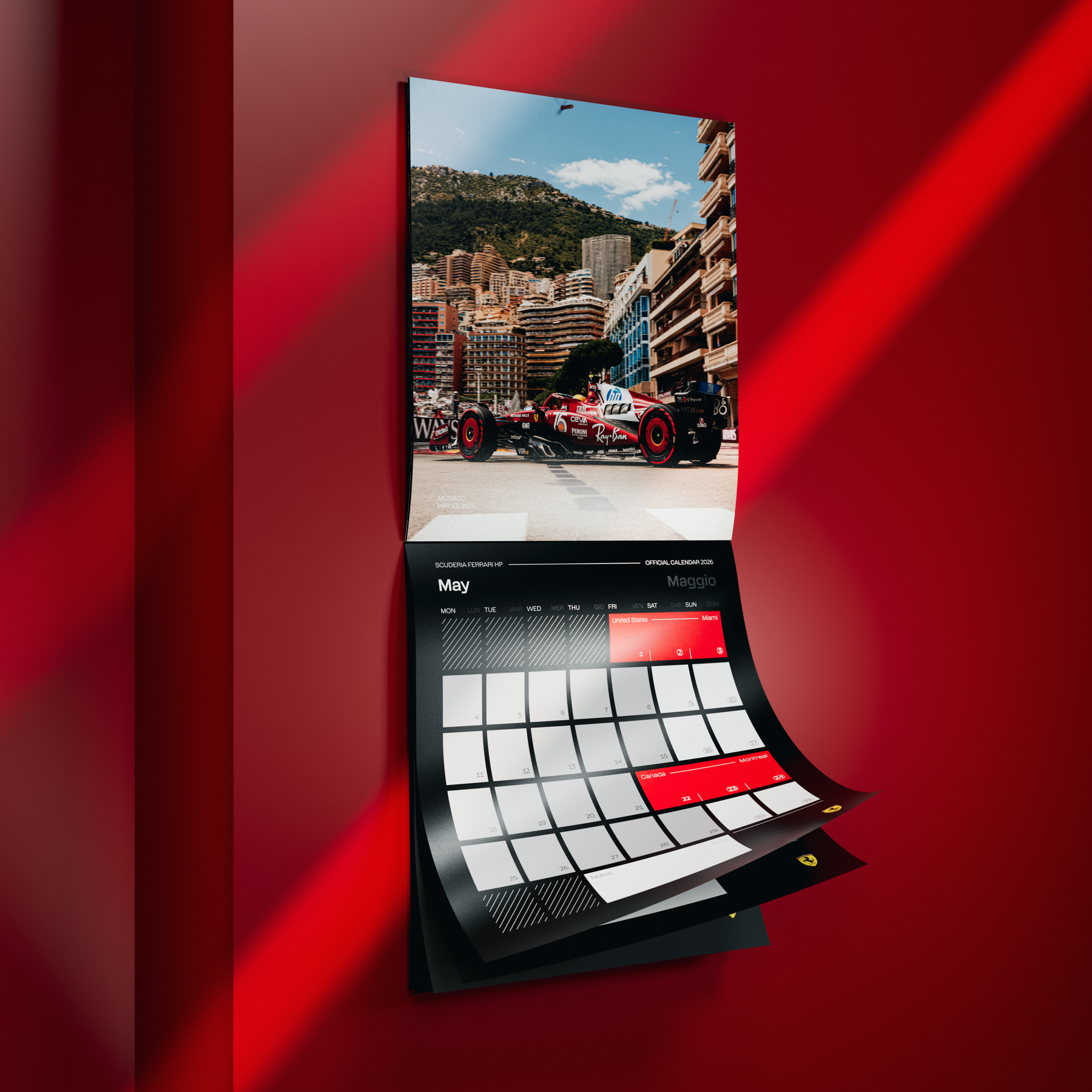 Ferrari | Official 2026 Scuderia Ferrari HP | Wall Calendar | Automobilist