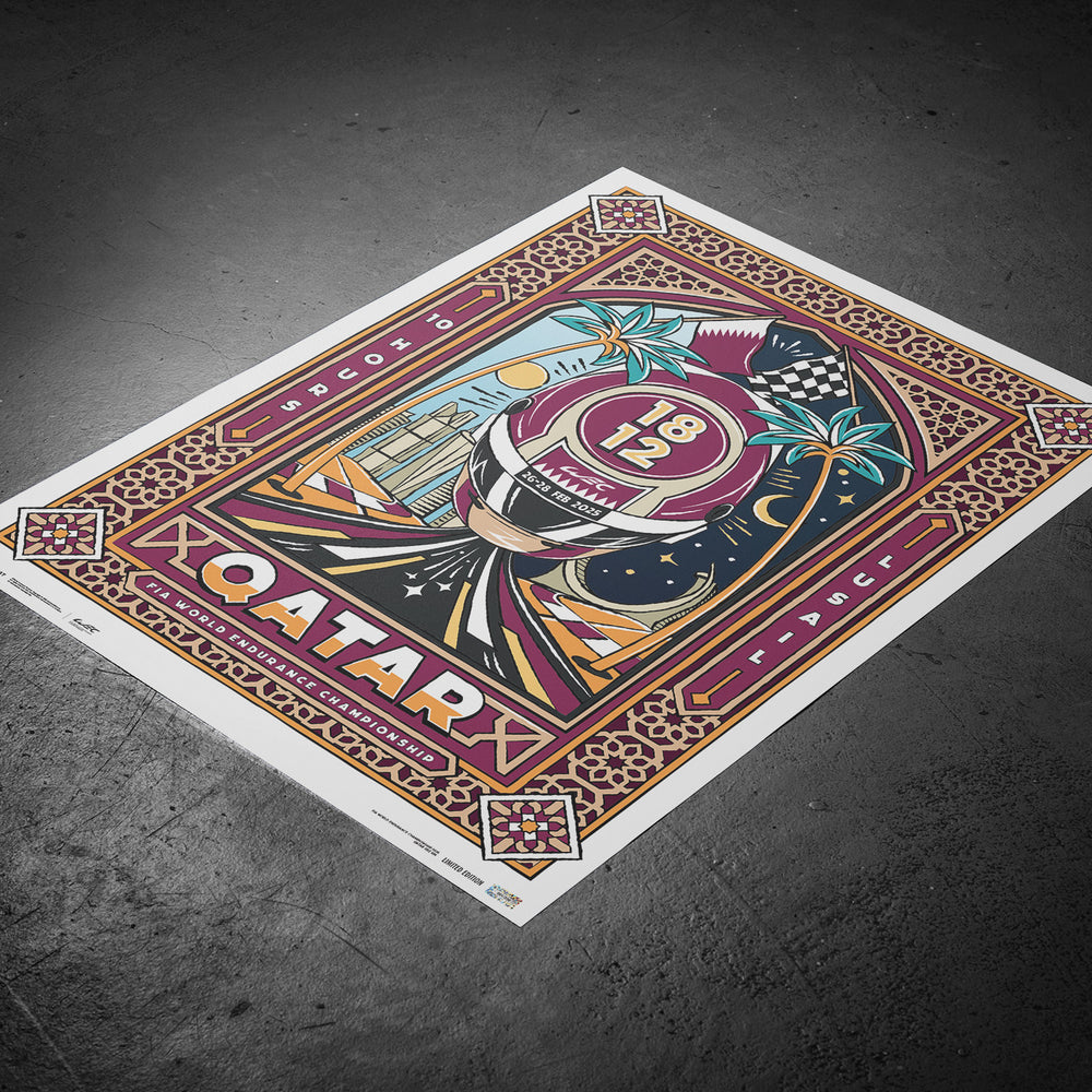 FIA WEC 2025 | Qatar 1812Km | Official Event Poster | Automobilist