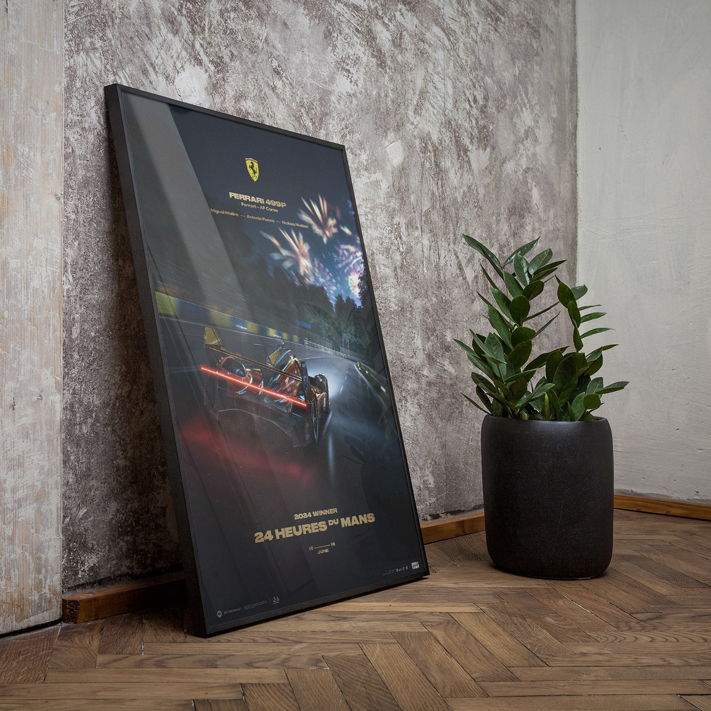 Ferrari 499P | Le Mans Victory 2024 | 24h Le Mans Poster | Automobilist