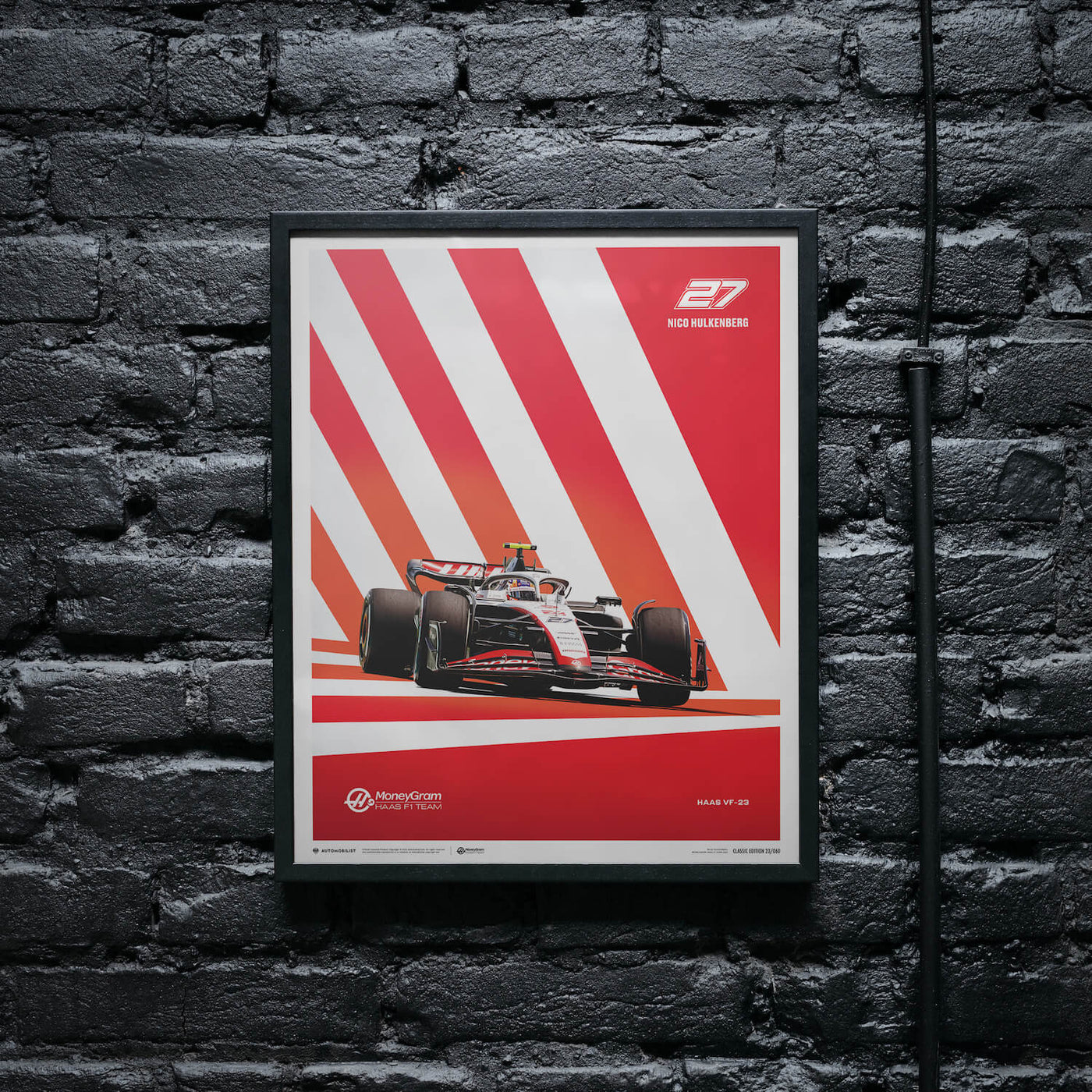 Nico Hulkenberg | 2023 MoneyGram Haas F1 Team | Haas Poster | Automobilist