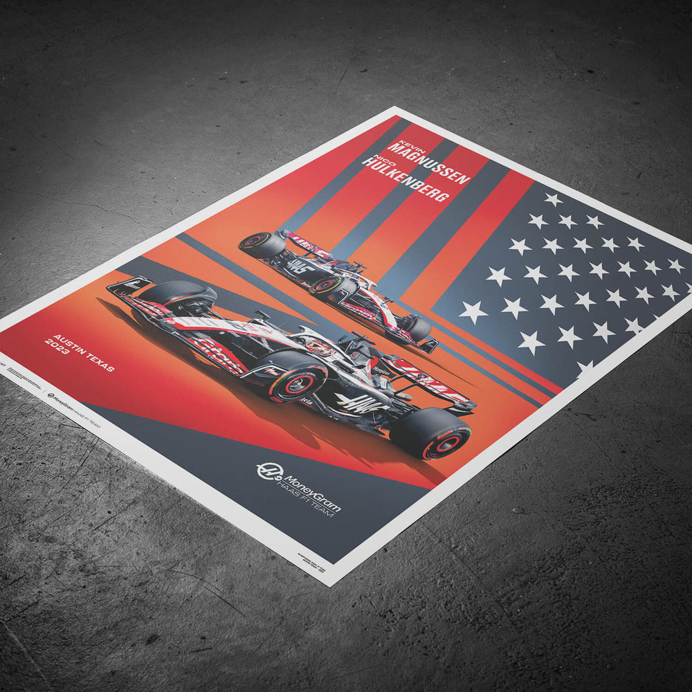 MoneyGram Haas F1 Team | 2023 United States Grand Prix | Haas Poster ...