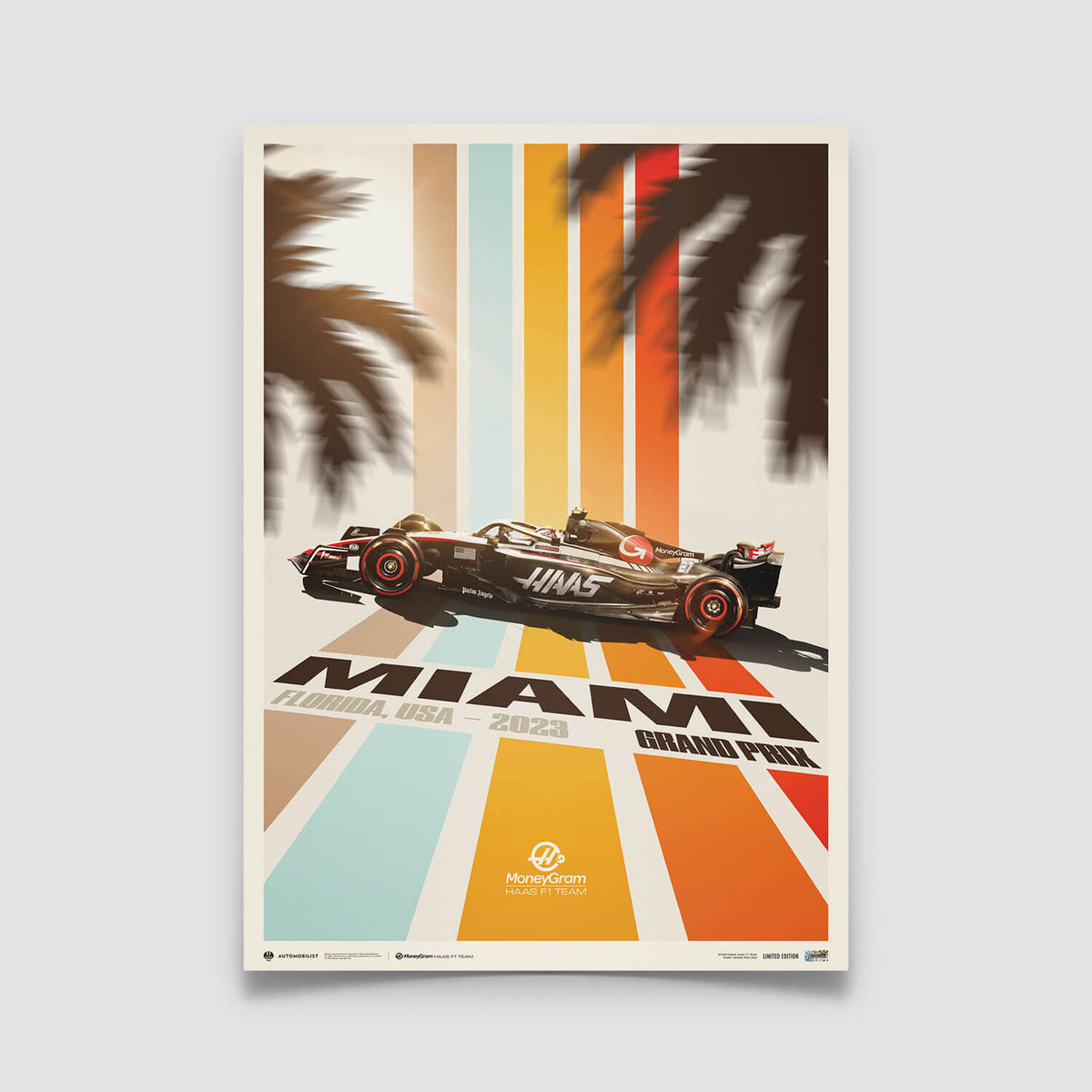 MoneyGram Haas F1 Team | 2023 Miami | Haas Poster | Automobilist