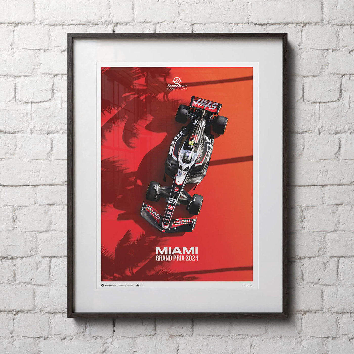 MoneyGram Haas F1 Team | 2024 Miami Grand Prix | Haas Poster | Automobilist