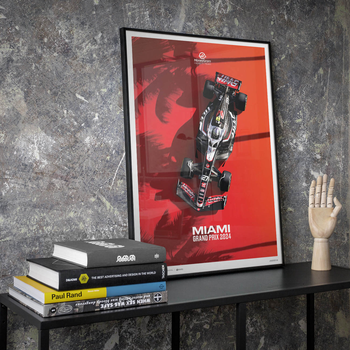 MoneyGram Haas F1 Team | 2024 Miami Grand Prix | Haas Poster | Automobilist