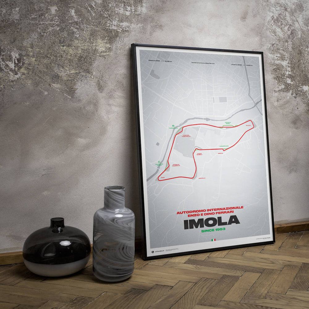 Track Evolution | Imola Circuit Autodromo Internazionale Enzo e Dino Ferrari | Track Poster ...