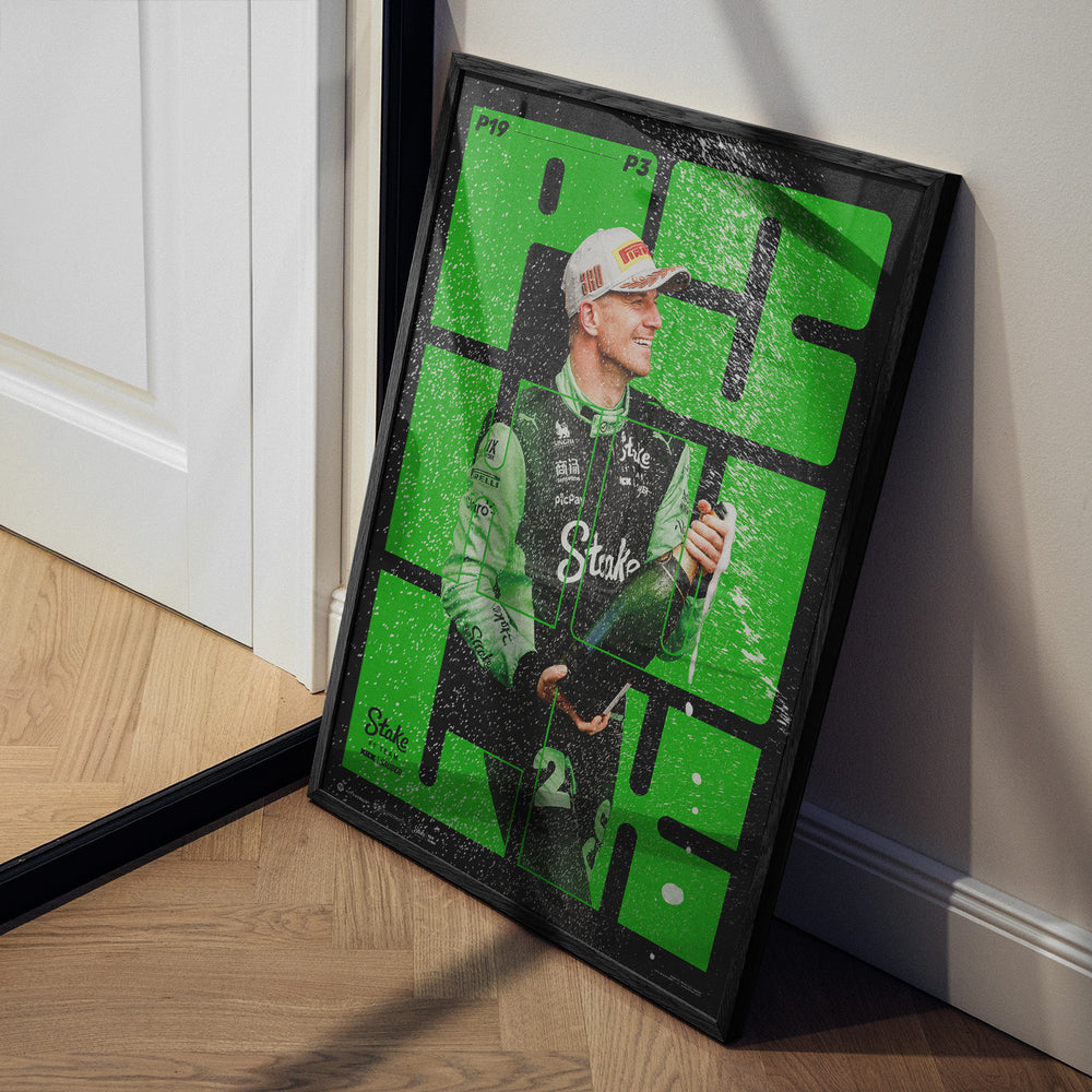 Nico Hulkenberg | First Podium | Stake F1 Team KICK Sauber | Official Poster | Automobilist