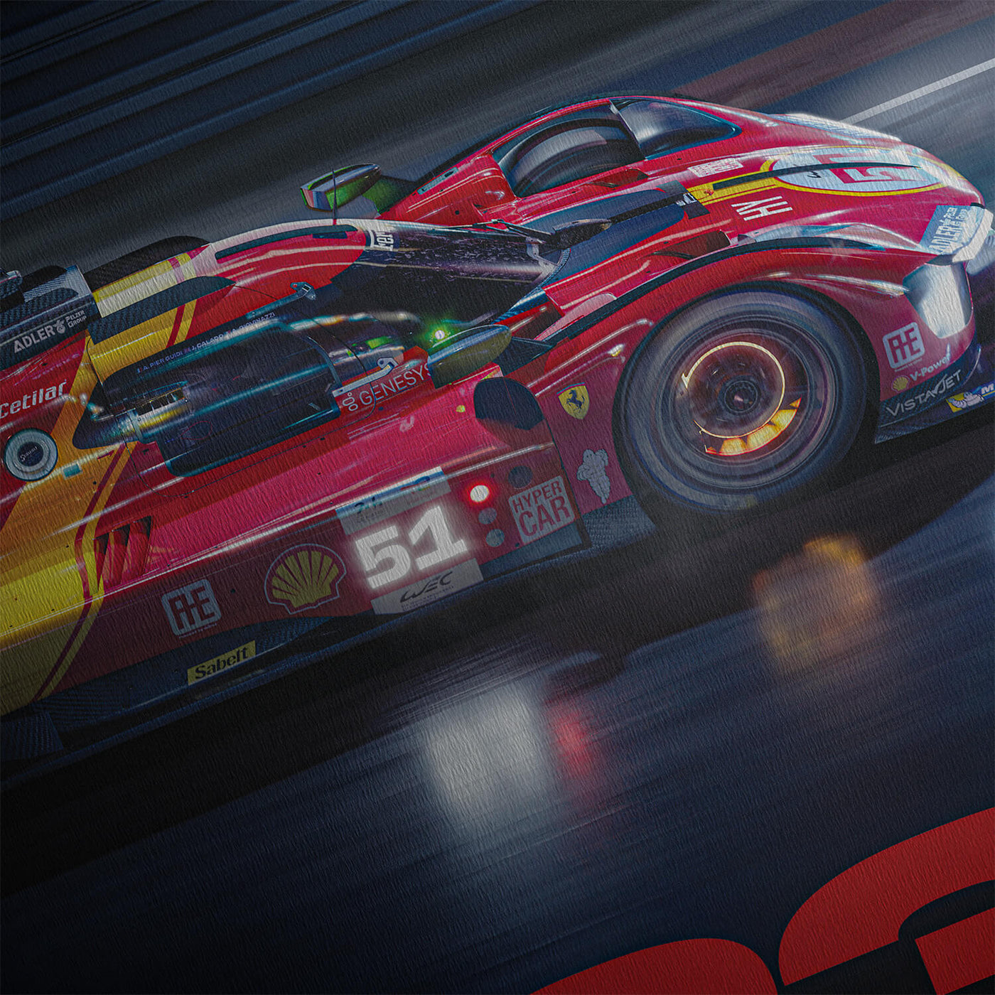 Ferrari 499P | 2023 100th Anniversary | 24h Le Mans Winners Poster | Automobilist