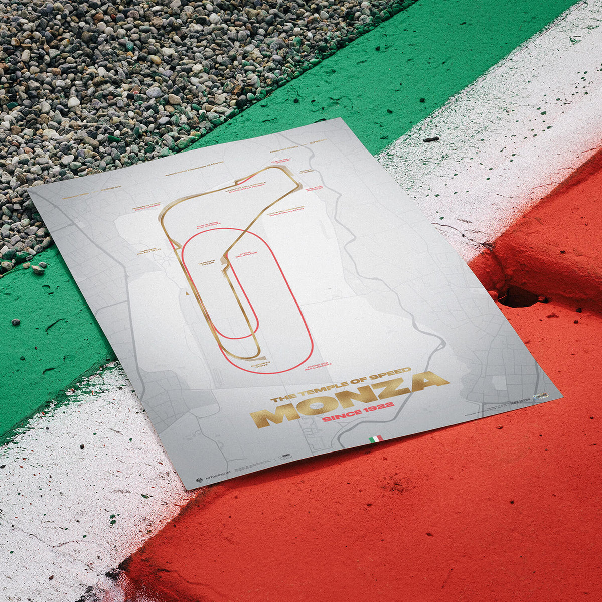 Monza Circuit | Track Evolution The Temple of Speed | Track Poster ...