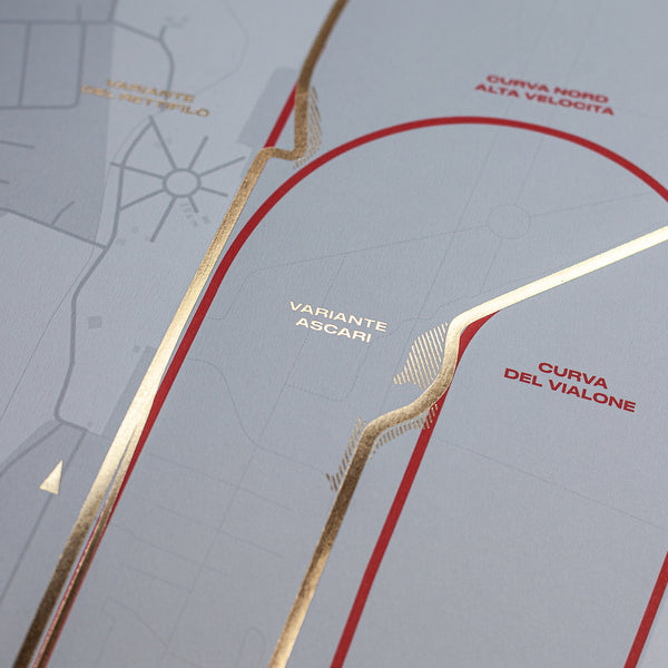 Monza Circuit | Track Evolution The Temple of Speed | Track Poster ...