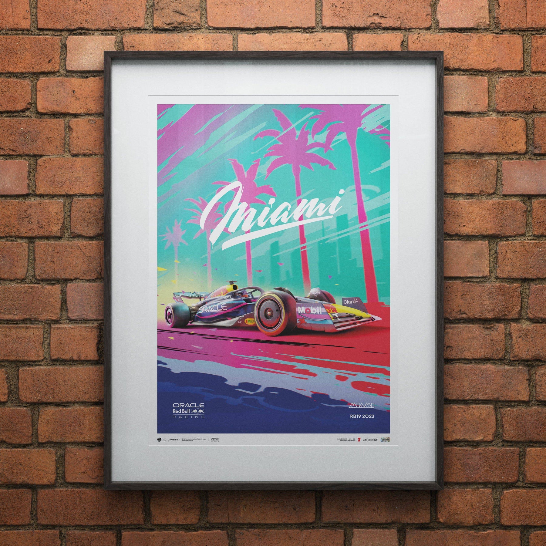 Oracle Red Bull Racing | 2023 Miami | Red Bull Poster | Automobilist