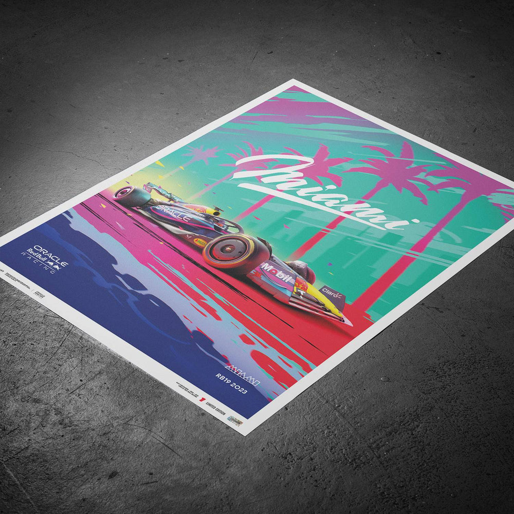 Oracle Red Bull Racing | 2023 Miami | Red Bull Poster | Automobilist