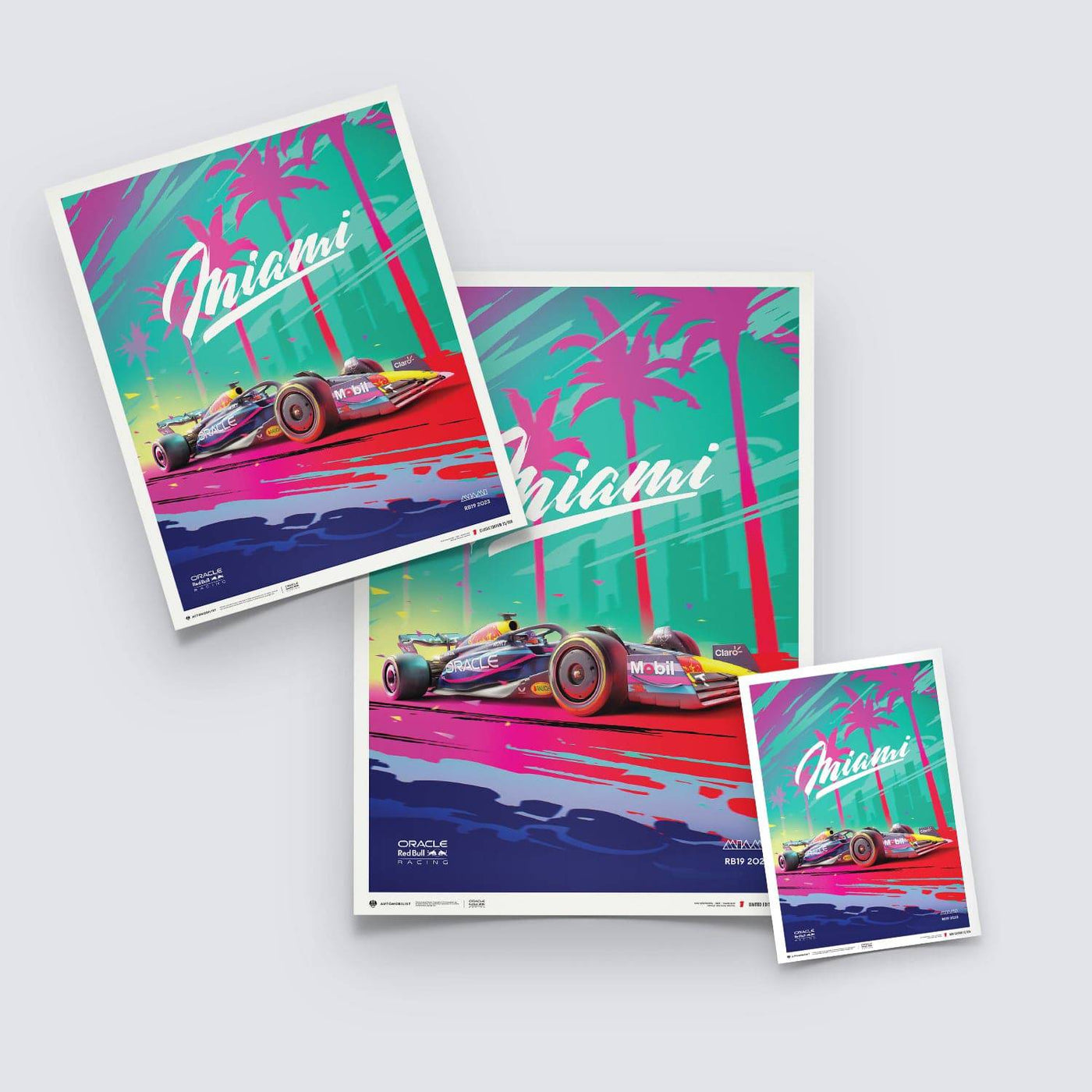 Oracle Red Bull Racing | 2023 Miami | Red Bull Poster | Automobilist