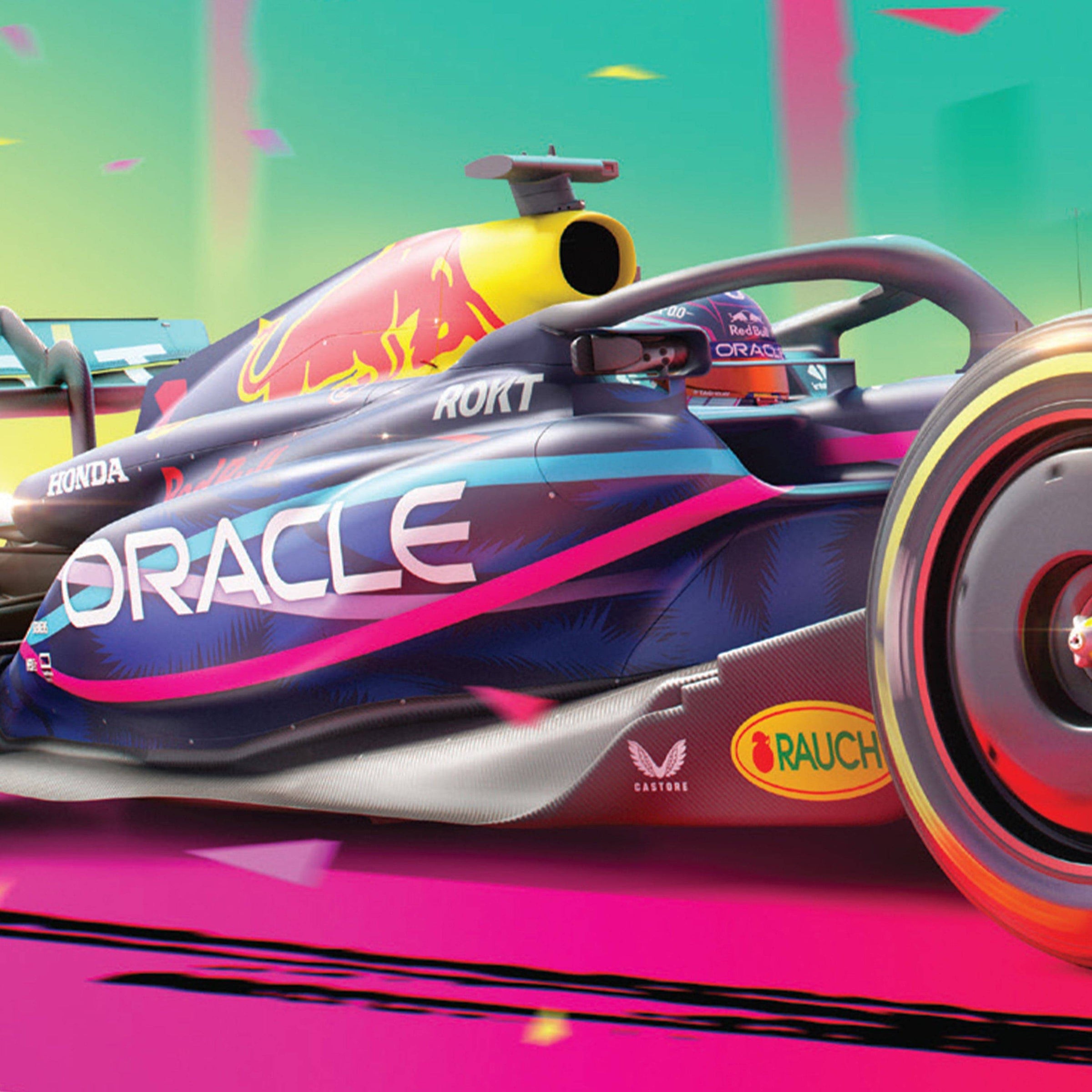 Oracle Red Bull Racing | 2023 Miami | Red Bull Poster | Automobilist