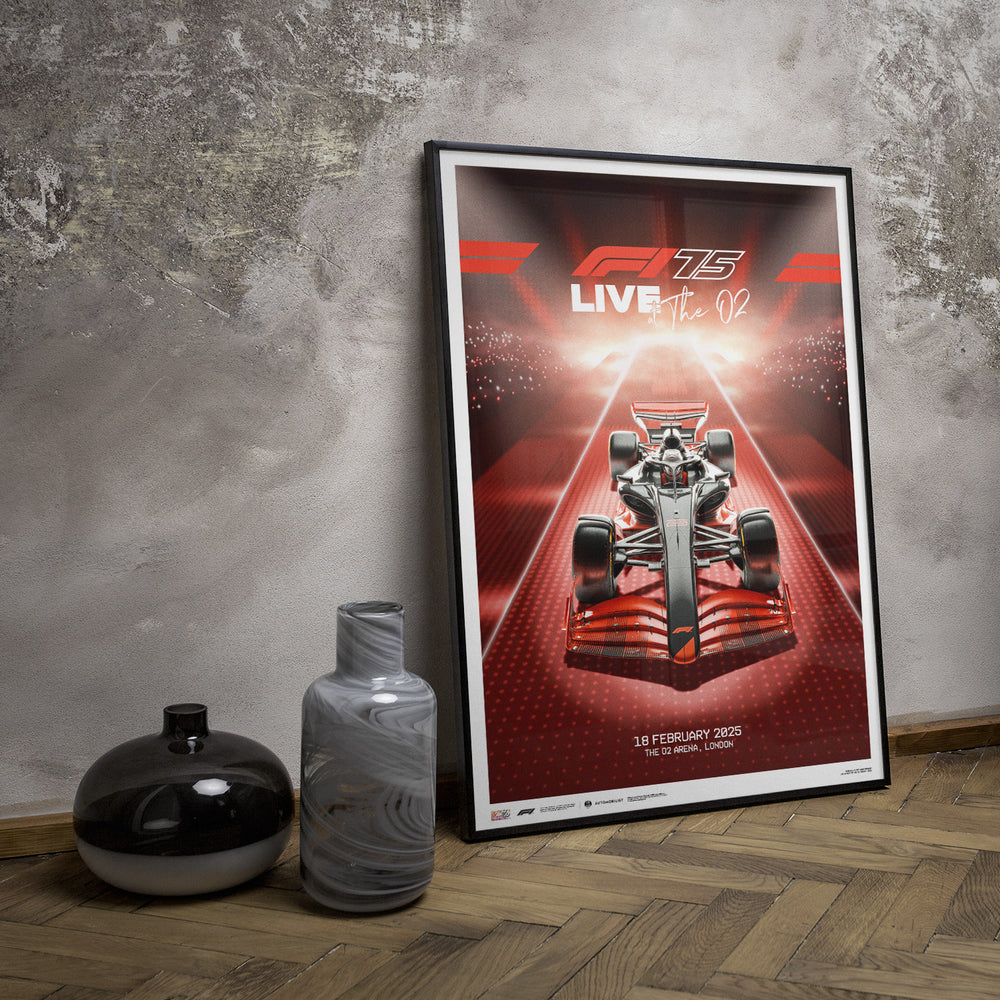 Official F1® 75 - O2 Arena Event 2025 - Poster | Automobilist