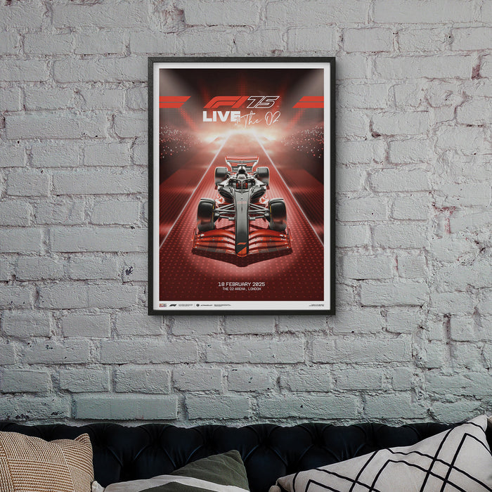 Official F1® 75 - O2 Arena Event 2025 - Poster | Automobilist