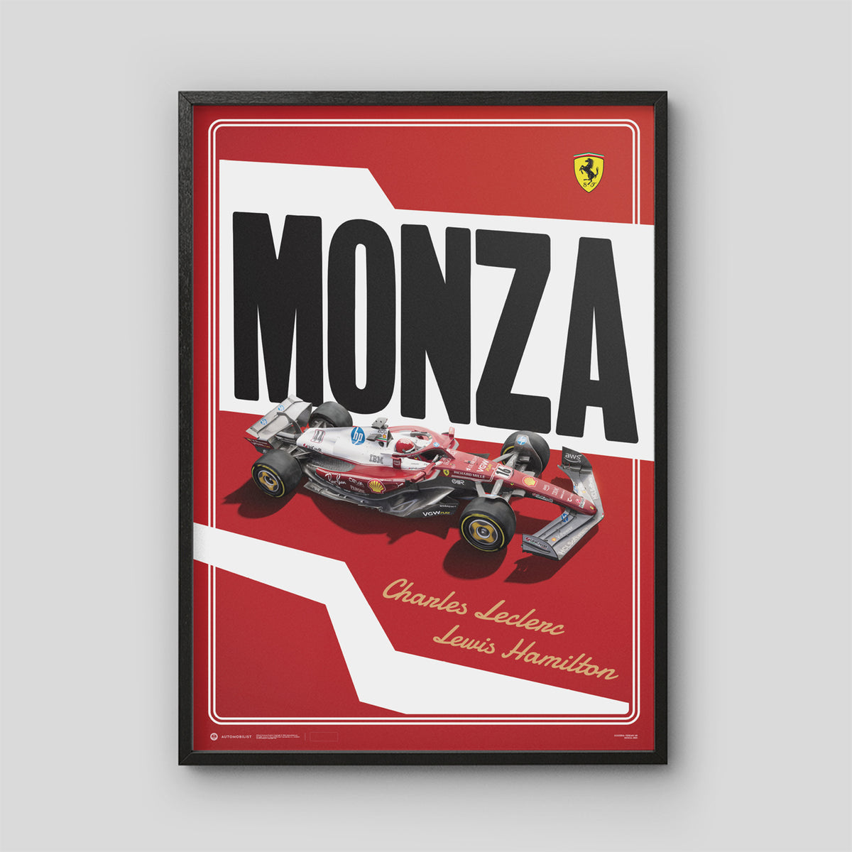 Scuderia Ferrari HP - SF-25 Monza special livery 2025 | Official Poster ...