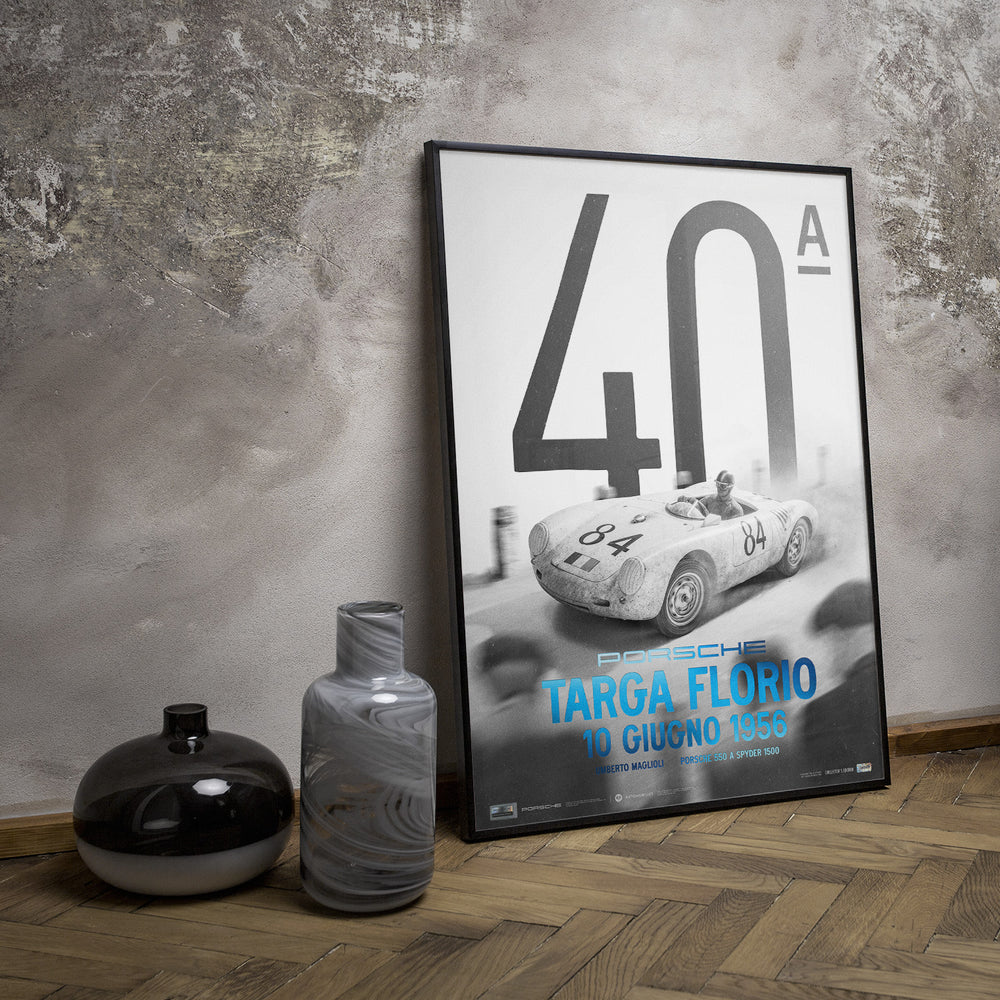 Porsche 550 A Spyder 1500 | Targa Florio 1956 | Official Poster ...