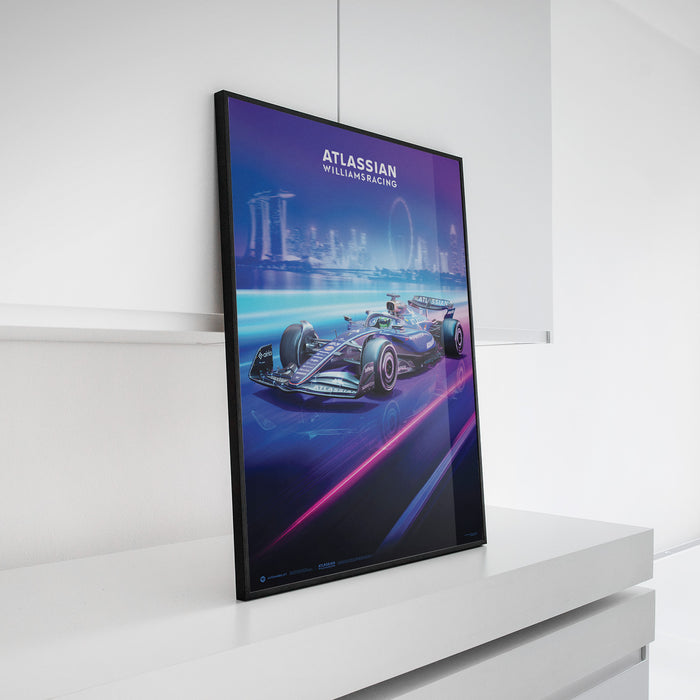 Atlassian Williams Racing | SIngapore 2025 | Official Poster | Automobilist