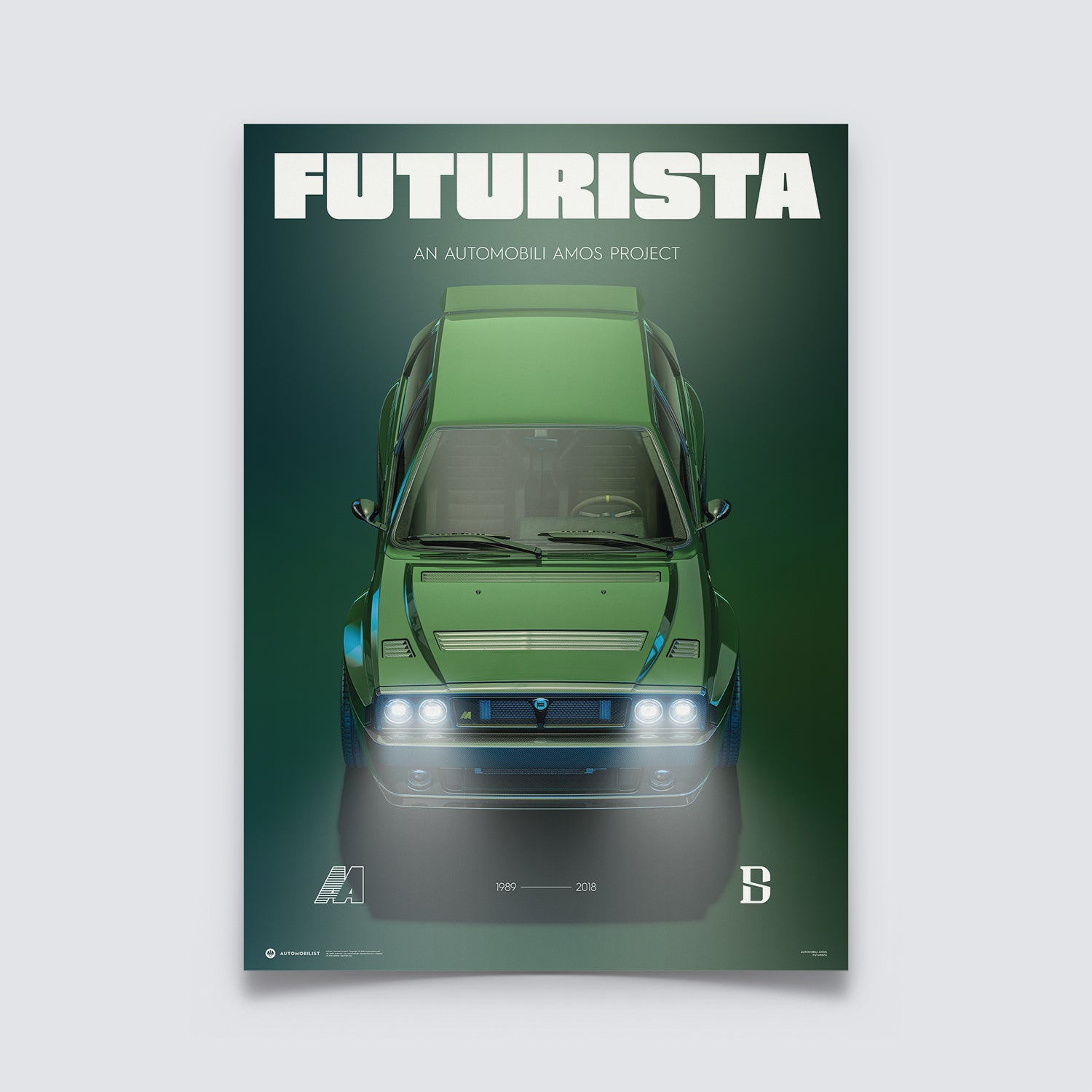 Automobili Amos | Futurista | Official Poster | Automobilist