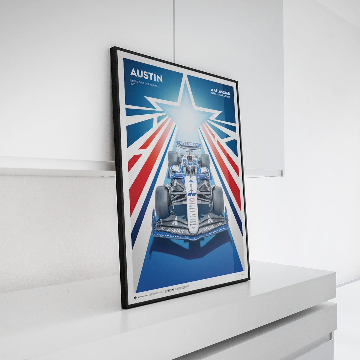 Atlassian Williams Racing | Austin 2025 | Official Poster | Automobilist