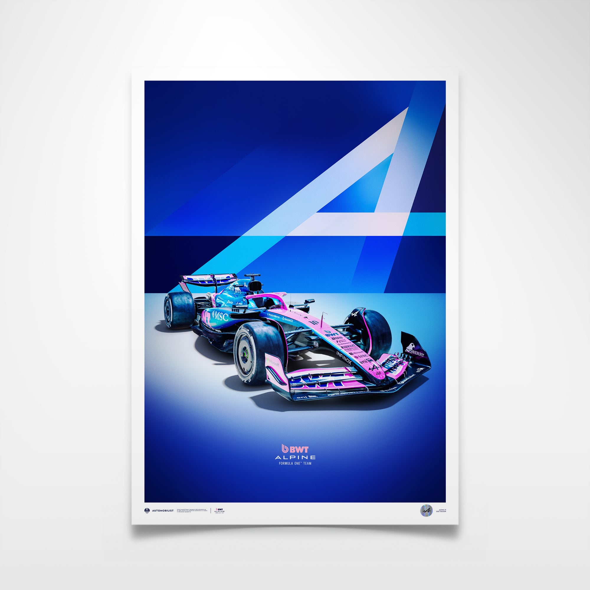 BWT Alpine Formula One™ Team | A525 | Official Poster | Automobilist