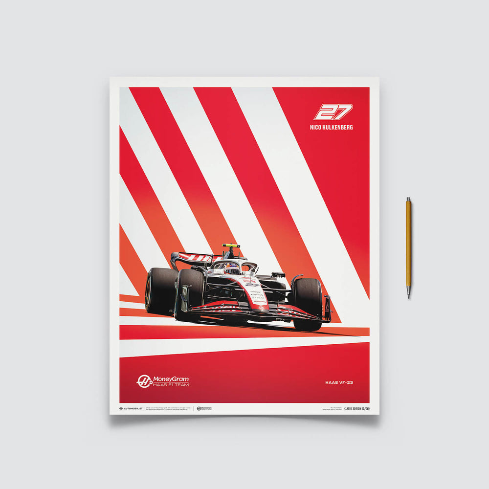 Nico Hulkenberg | 2023 MoneyGram Haas F1 Team | Haas Poster | Automobilist