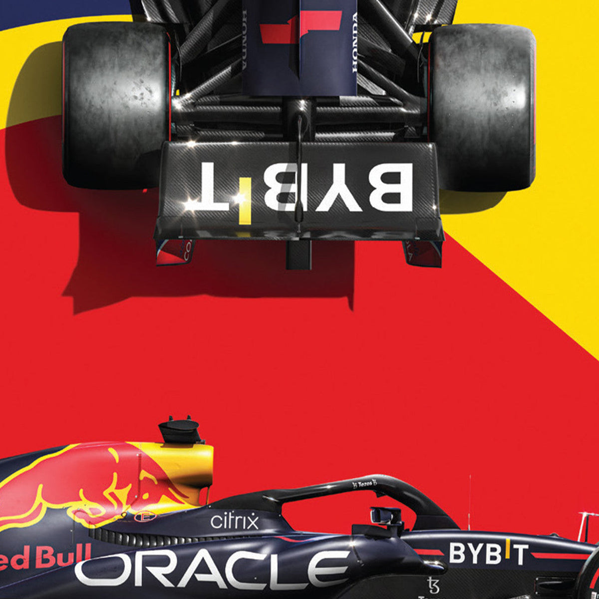 RB18 | 2022 Blueprint | Unique Numbers Oracle Red Bull Racing Poster ...