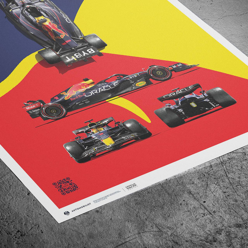 Oracle Red Bull Racing - RB18 - Blueprint - 2022 | Unique Numbers