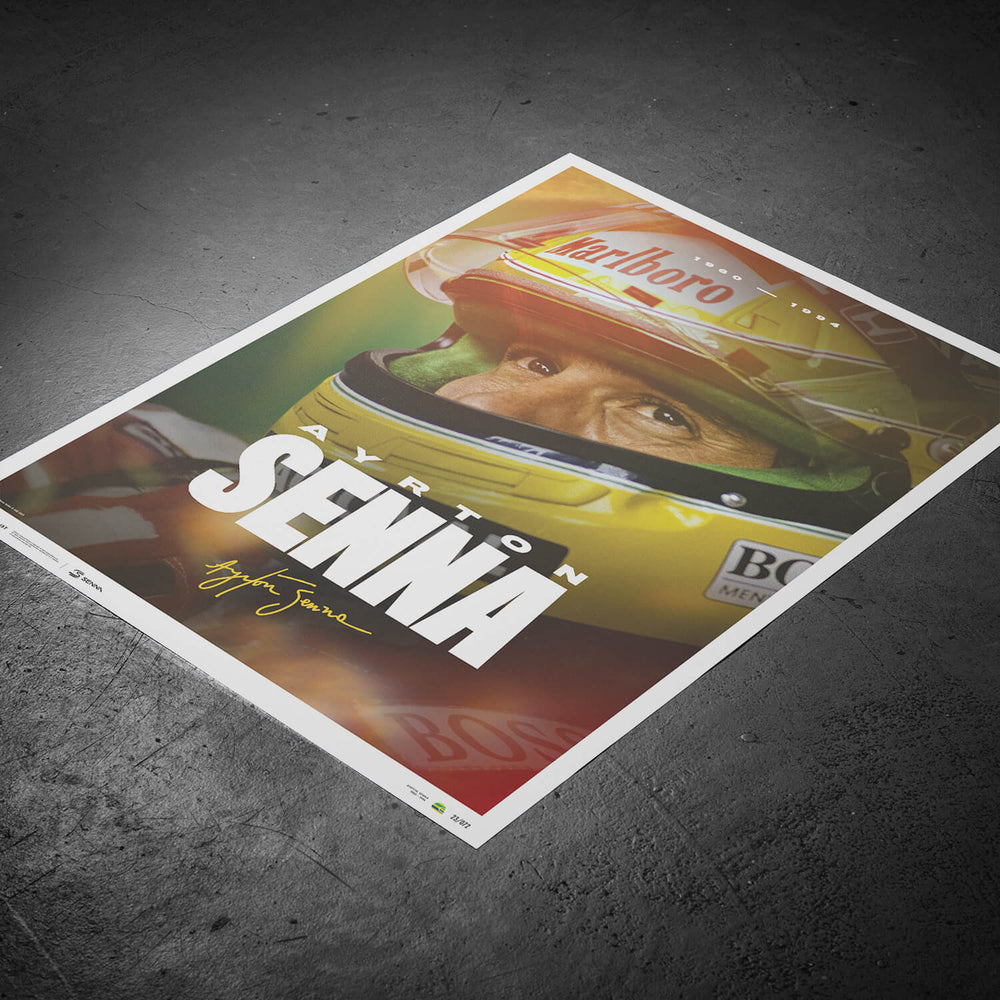 Ayrton Senna | 2023 Designed to Win | Senna Poster | Automobilist