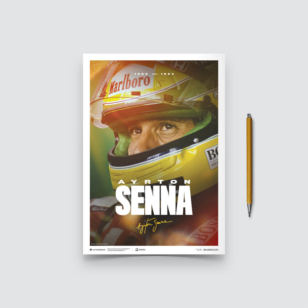 Ayrton Senna | 2023 Designed to Win | Senna Poster | Automobilist
